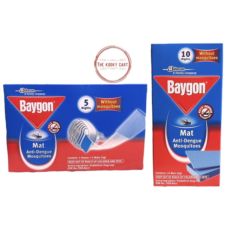 Baygon Mat Anti Mosquito Heater Anti-Dengue Repellant Repeller | Shopee ...