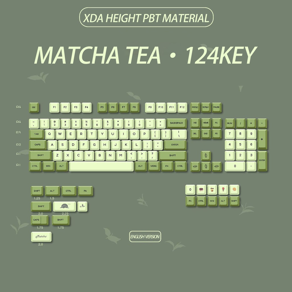 XDA Keycap PBT Keycaps Dye Sublimation Mechanical Gaming Keyboard ...
