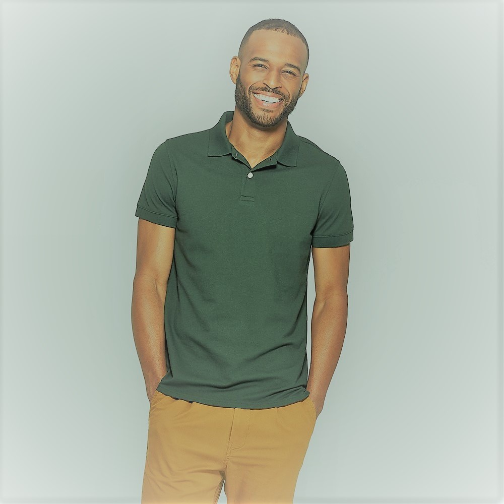 GOODFELLOW&CO EPE11 Standard Fit Short Sleeve Loring Polo- Dark Green ...