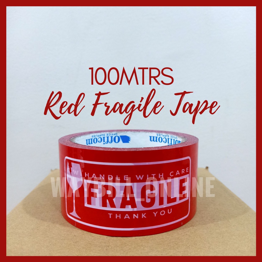 Fragile Tape 200 / 100 / 50 meters Packaging Tape Fragile Packing Tape ...