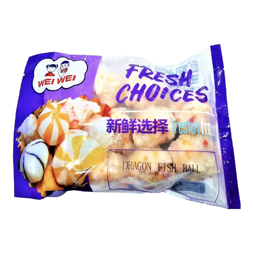 Wei Wei Dragon Fish Ball 250g HOTPOT SHABU SHABU FISHBALLS DIMSUM ODEN ...