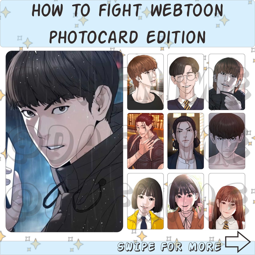 How TO FIGHT WEBTOON PHOTOCARD ANIME | Shopee Philippines
