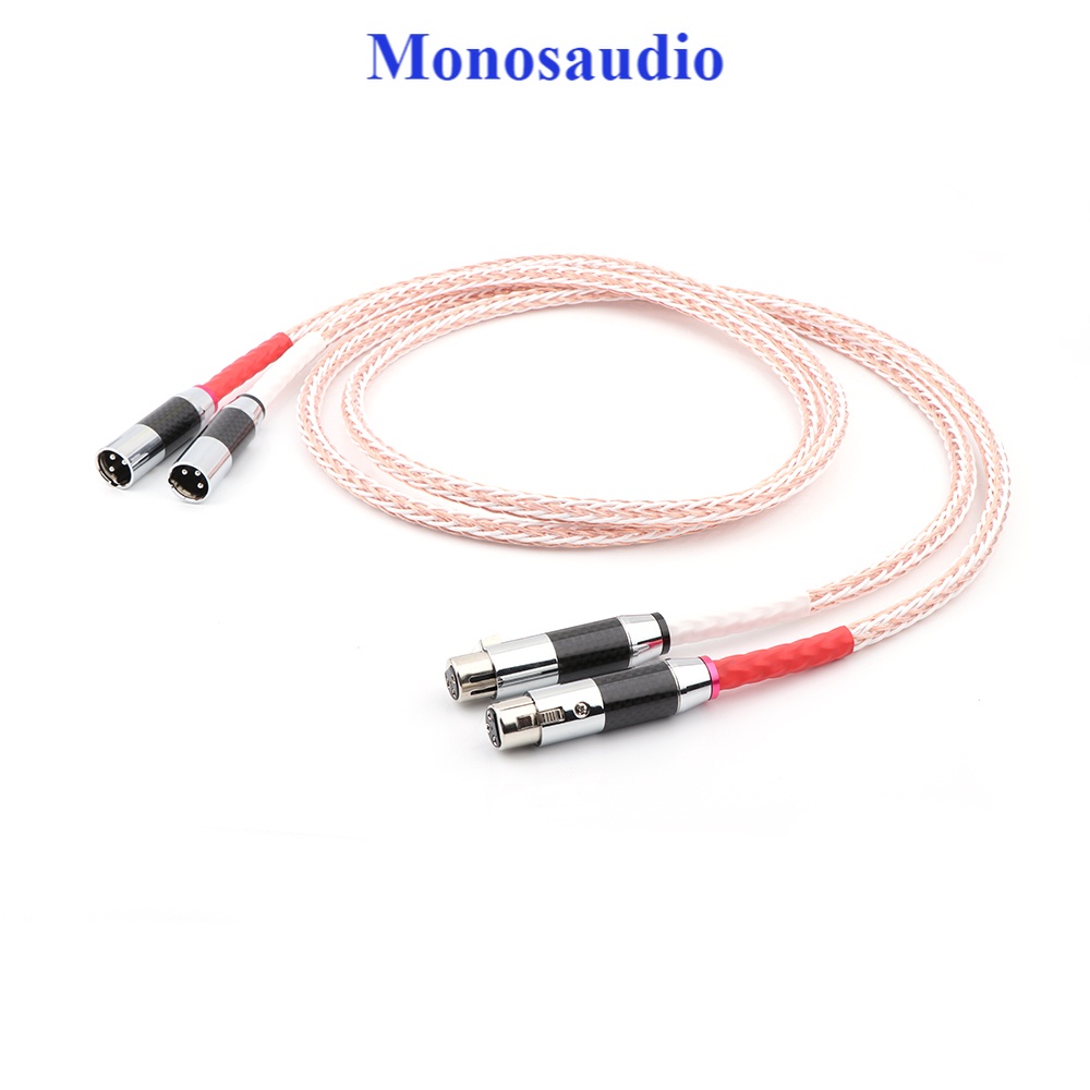 8TC HiFi Hi-End Single Crystal Copper AV Main Speaker Cable With Carbon ...