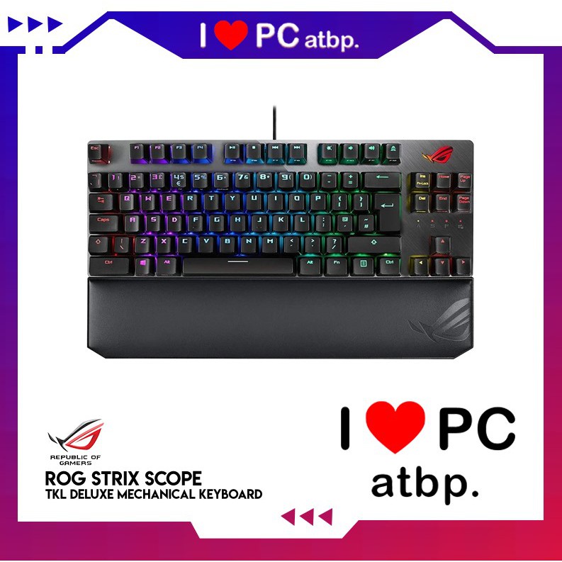 ASUS ROG Strix Scope TKL Deluxe Mechanical Keyboard (Cherry MX, RGB ...