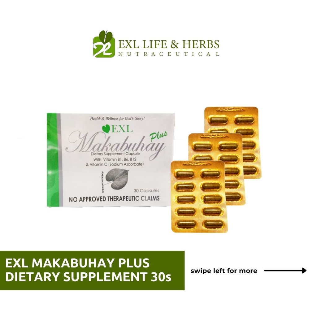 EXL Makabuhay Plus Dietary Supplement (30 capsules per box) | Shopee Philippines