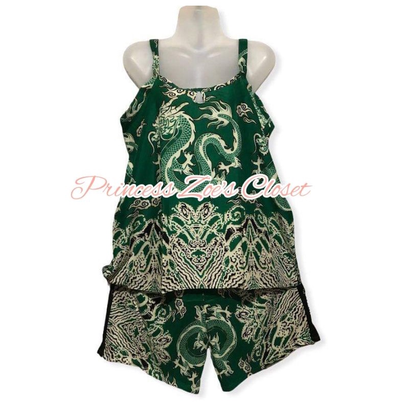 Plus Size Terno Short Chalis Sleeveless (2XL fit to 38-40 inches ...