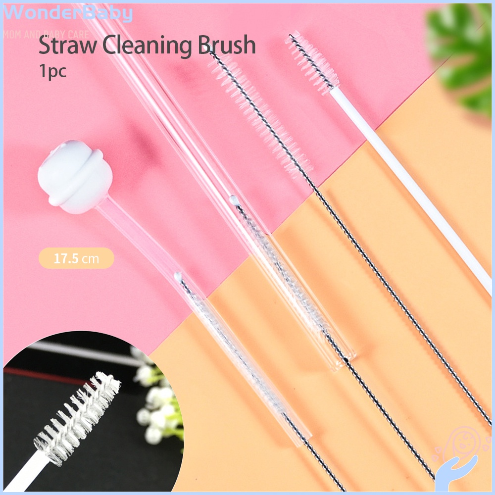 Wonderbaby Baby Pacifier Straw Stainless Brush Straw Brush 17.5cm ...