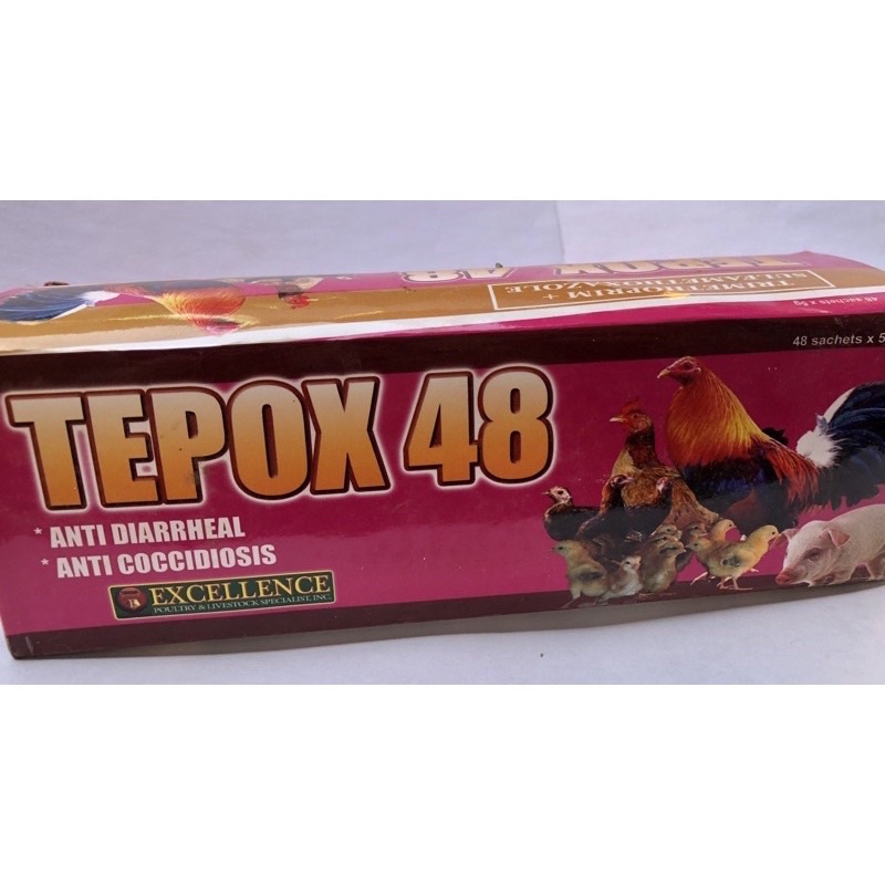 Excellence Tepox 48 – Anti Diarrheal + Prevention of Coccidiosis 5g ...