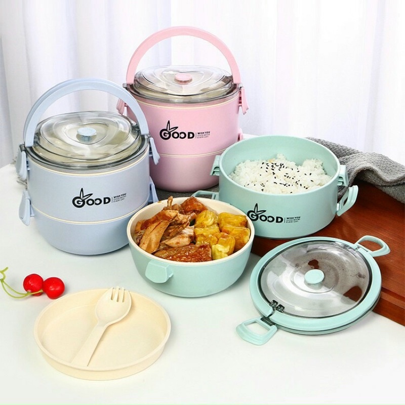 Korean 2-LAYER RICE RICE BOX | Shopee Philippines