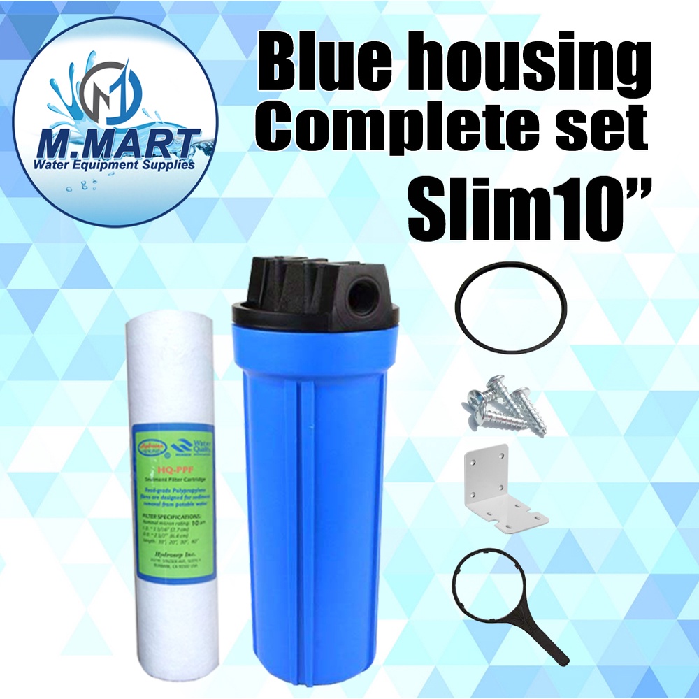 Slim Housing 10-20 inches with bracket and key! (Free Sediment Filter ...