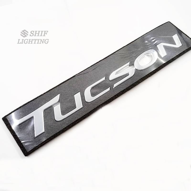 1 x ABS Chrome New TUCSON Logo Letter Car Auto Rear Trunk Emblem ...
