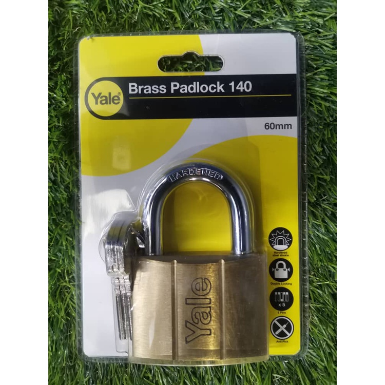 YALE Y140/60 Series Brass Padlock 60mm | Shopee Philippines