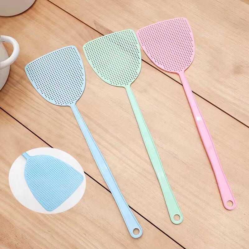 ZH296 2pcs Plastic Fly Swatter Long Handle Mosquito Killer Smatter ...