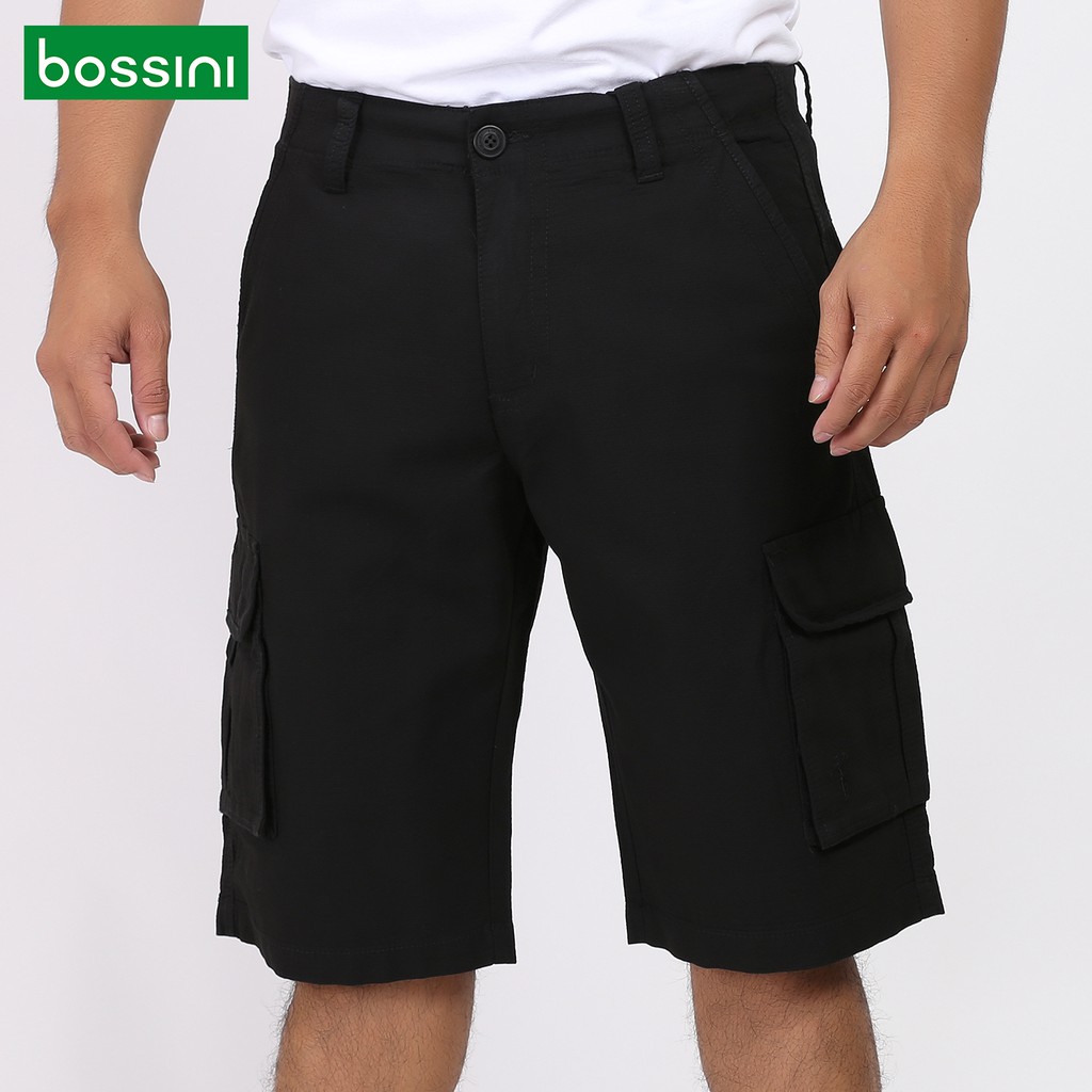 Bossini Cargo Shorts BSB24-0039 (Jet Black) | Shopee Philippines