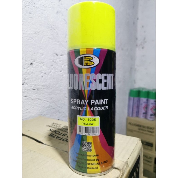 Bosny Flourescent Yellow spray paint #1005 | Shopee Philippines