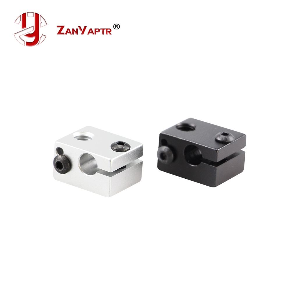 ZANYAPTR - 1Pcs Reprap 3D Printer Extruder V6 Aluminum Heater Block All ...
