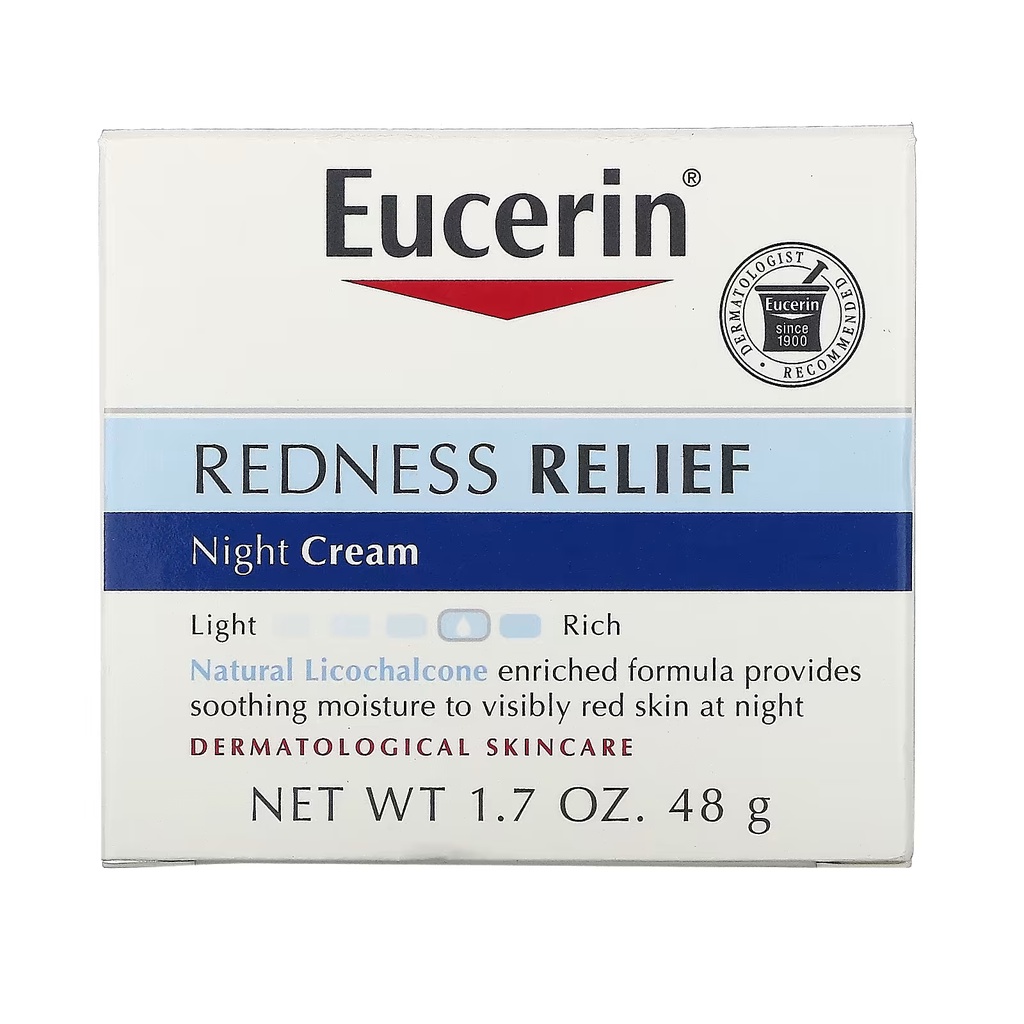 Eucerin, Redness Relief, Dermatological Skincare, Night Creme, 1.7 oz ...