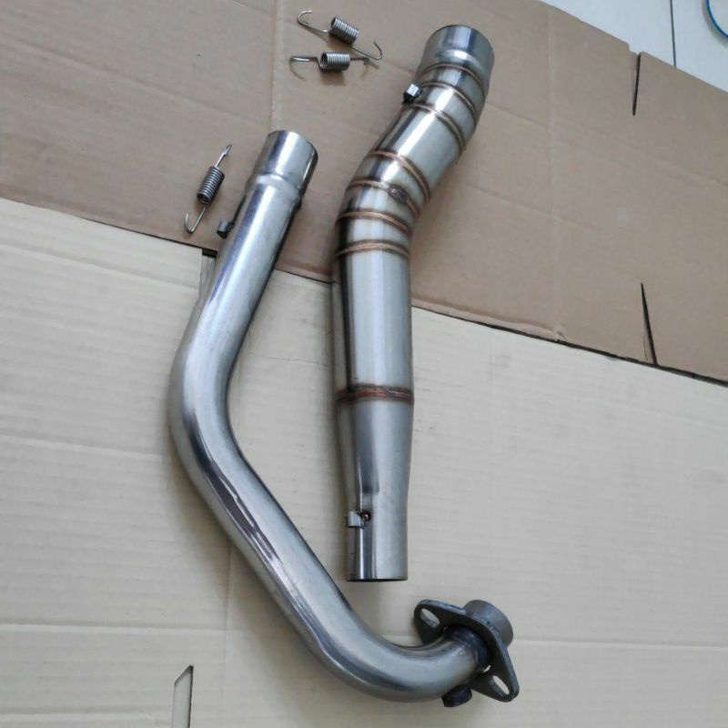 Chrome Color Stainless Steel Exhaust Big Elbow Pipe 35mm/50mm Set with ...