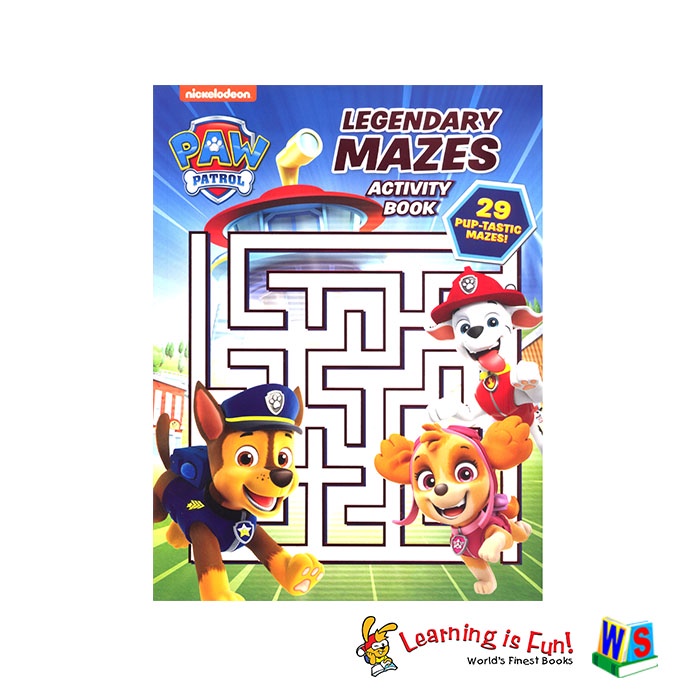 WS NICKELODEON PAW PATROL ACTIVITY BOOK-LEGENDARY MAZES | Shopee ...