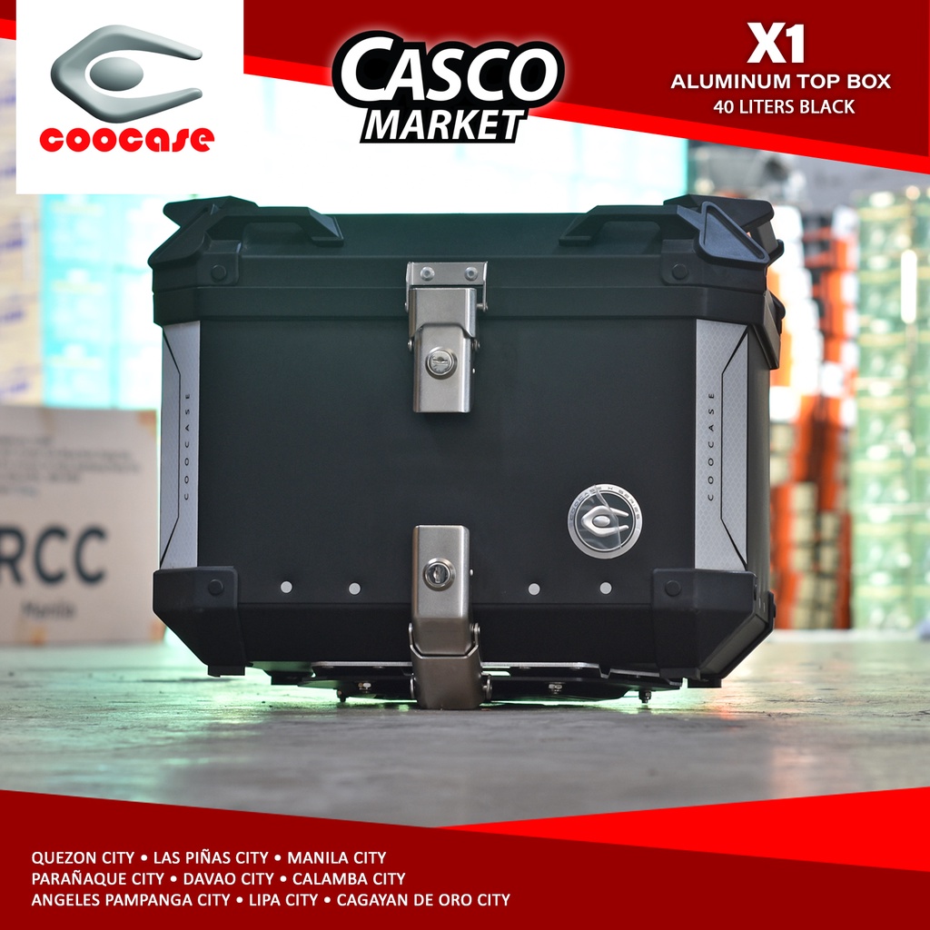 COOCASE X1 SERIES 40 LITERS ALLOY TOP BOX SINGAPORE | Shopee Philippines