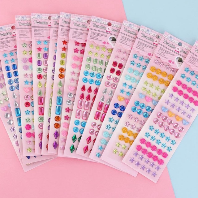 3pcs Self Adhesive Diamond Art Craft Acrylic Crystal Sticker XL-66 ...