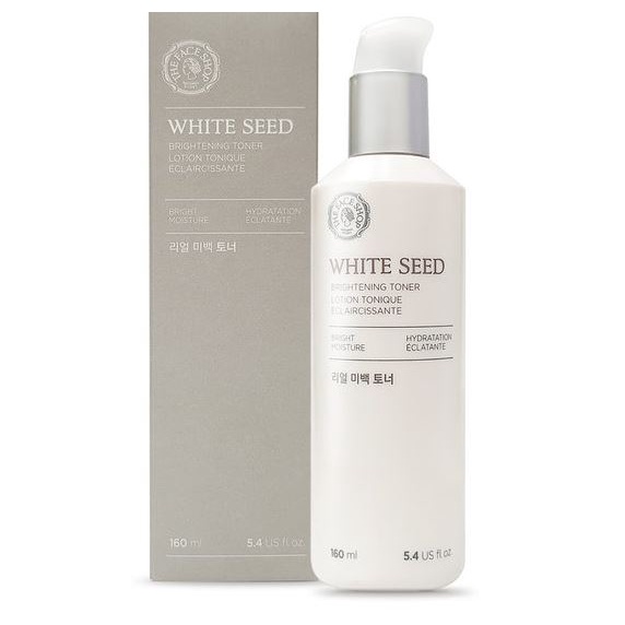 THE FACE SHOP White Seed Real Whitening Toner 160ml (NEW) | Shopee ...