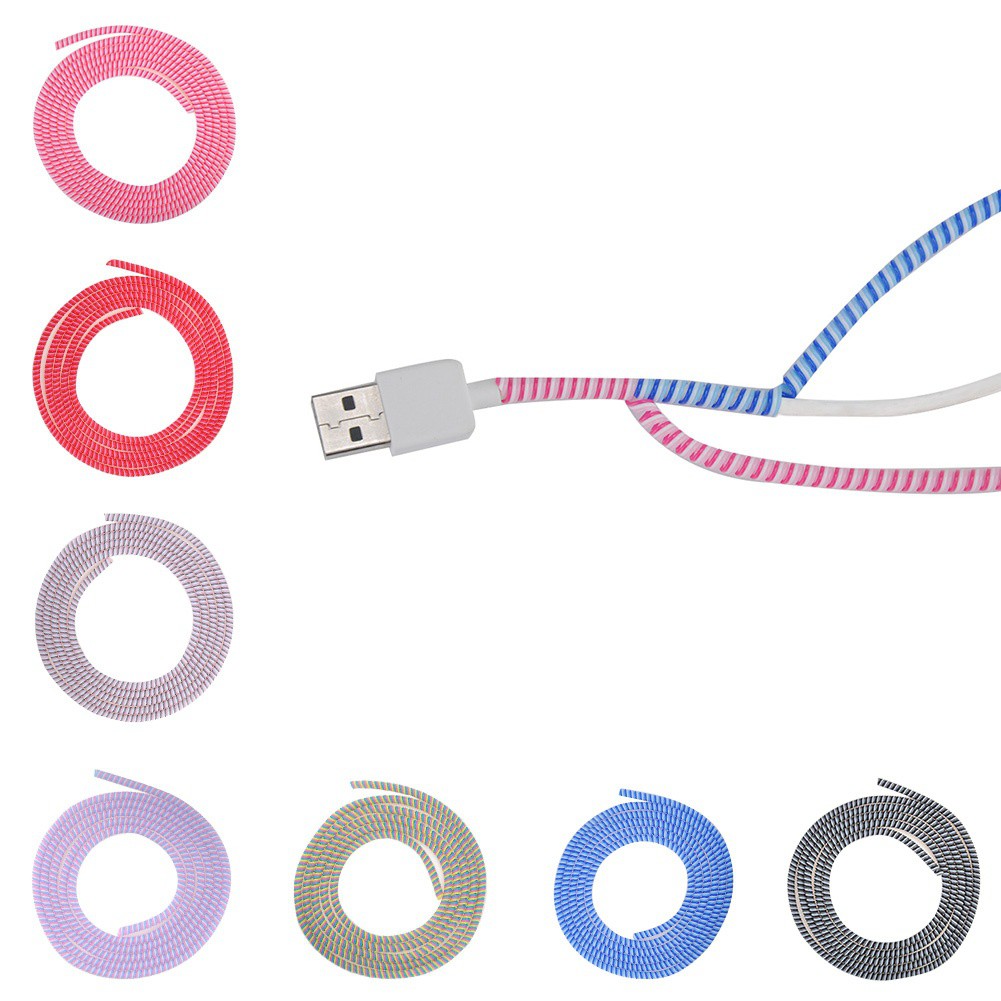 DIY Wire Protector Data Lines Telephone Line Tricolor Spring | Shopee ...