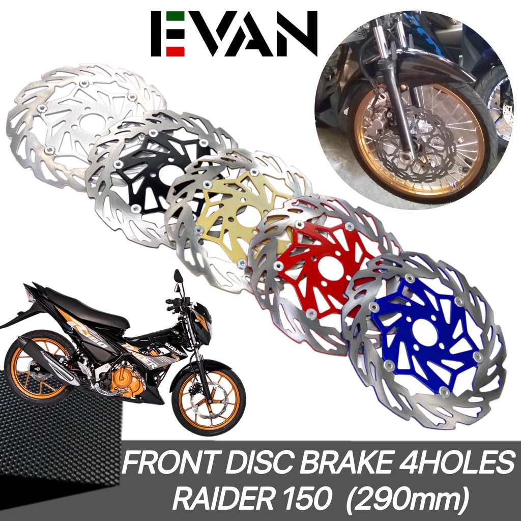 Raider 150 Front Disc Brake 290mm 4Holes Disc Pad Motorcycle | Shopee ...