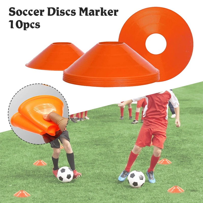 10PCS Soccer Disc Cones Orange Round Training Sign Cones for Football ...