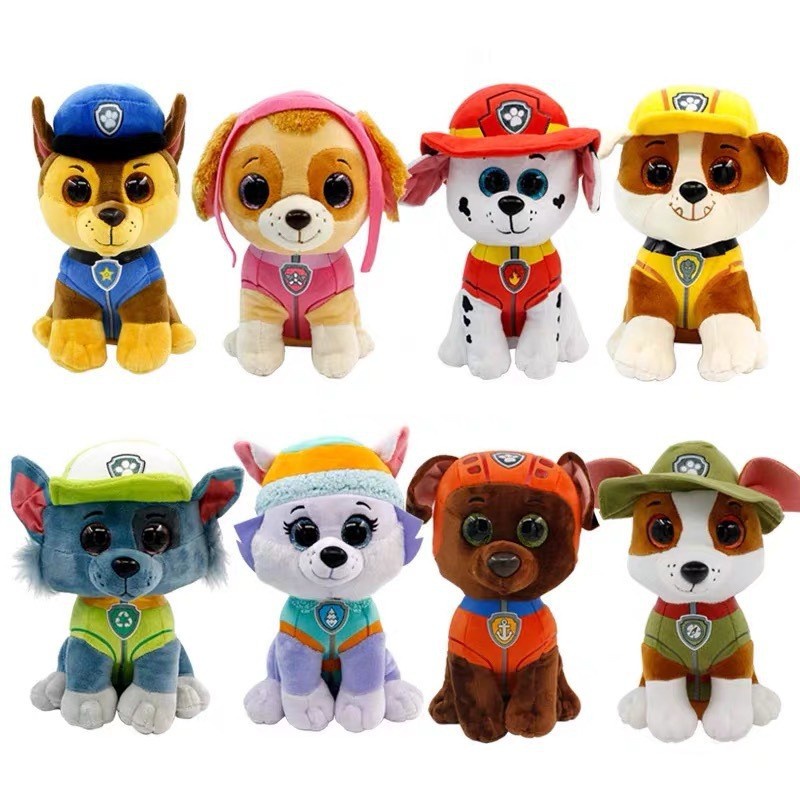 Paw Patrol plush doll full set of toy anime dog patrol rag doll doll ...