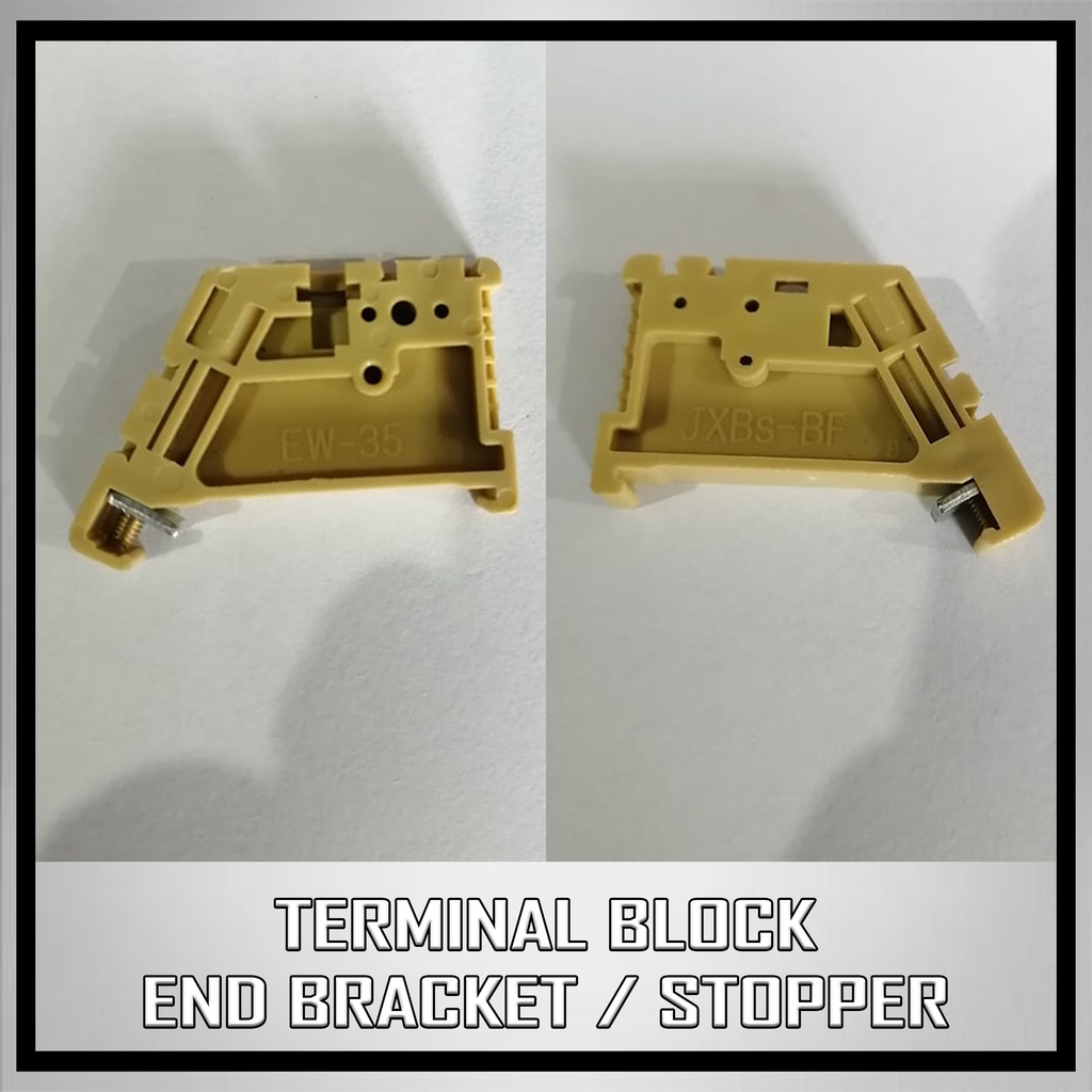 EW35 (10PCS) WEIDMULLER END BRACKET / STOPPER DIN RAIL MOUNTING 35mm ...