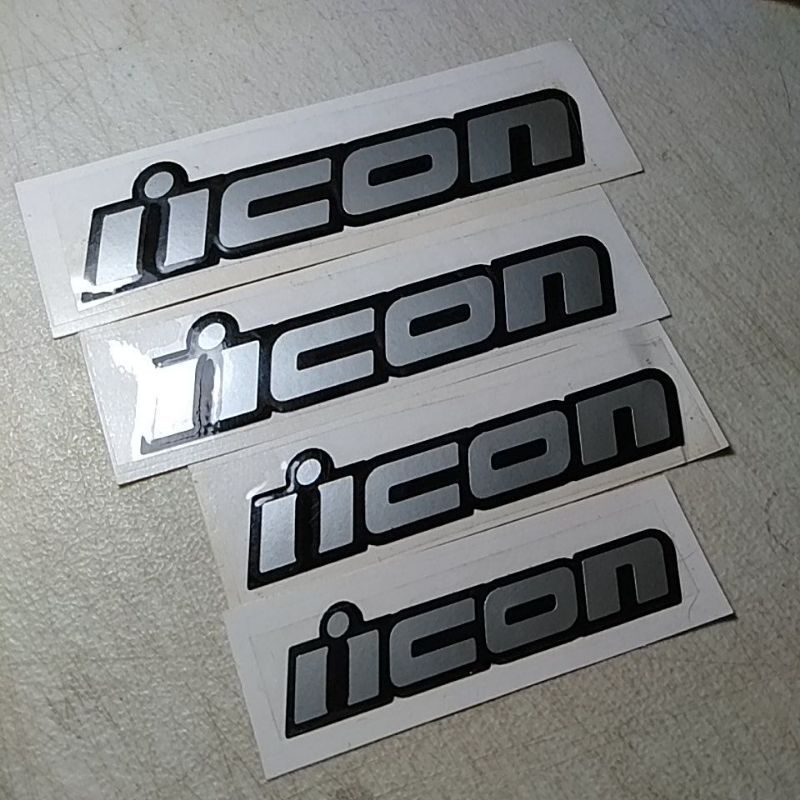 1 PIECE ICON LOGO WORD DIECUT 2 TONE DECAL STICKER | Shopee Philippines