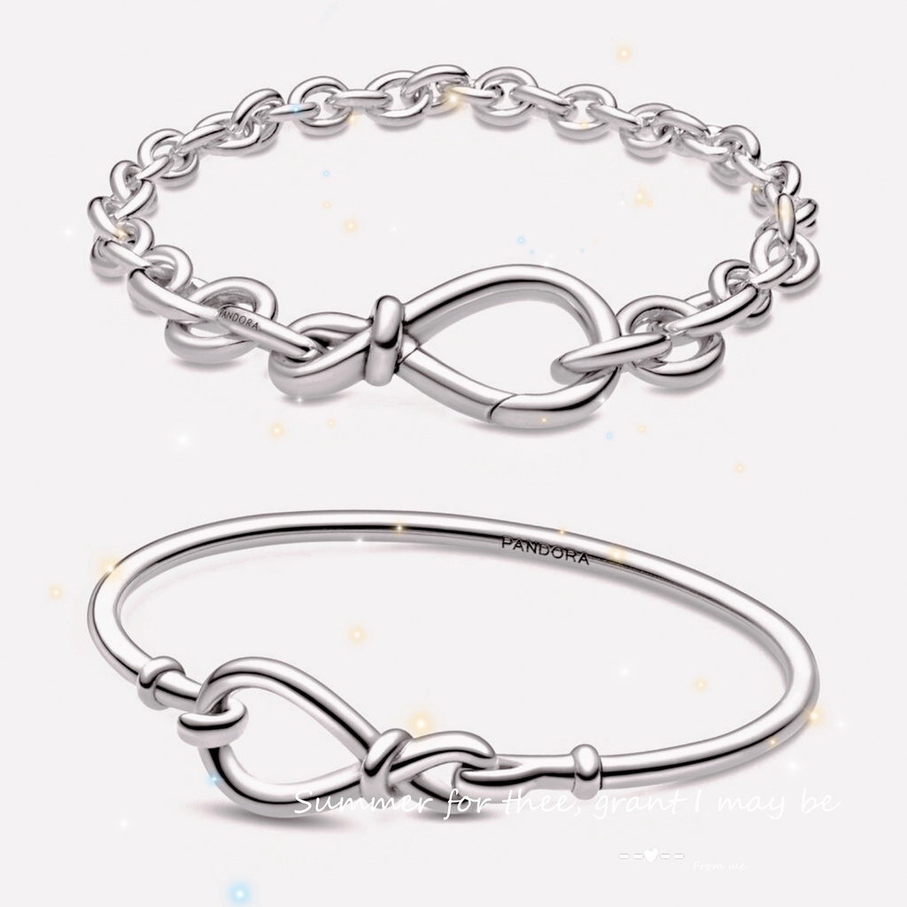 Sterling silver Chunky Infinity Knot Chain Bracelet Infinity Knot ...