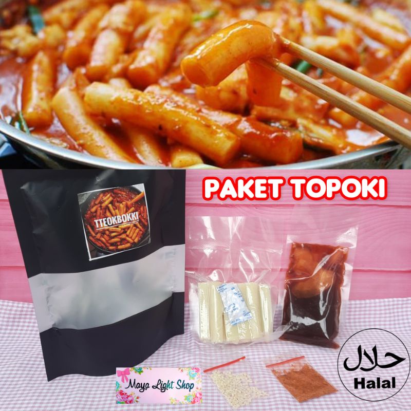 Topoki Rice Cake Top Package+gochujang tteok Sauce Complete With Sesame ...
