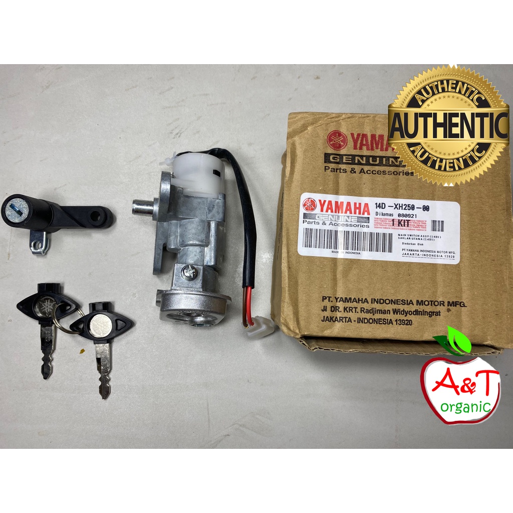 14D - Genuine Yamaha Key Set Assembly - Mio Soul / Fino Carb type ...