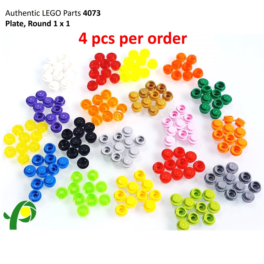 LEGO Parts 4073 Plate Round 1x1 Straight Side | Shopee Philippines