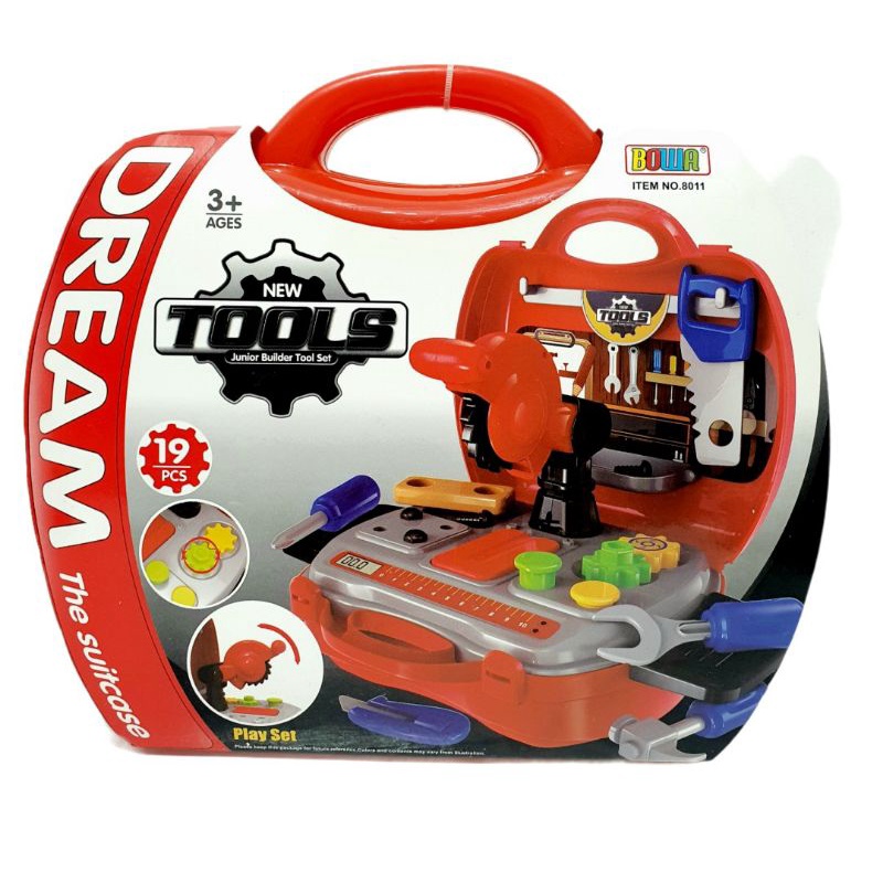 Dream The Suitcase Junior Builders Tool Set Mall pull Out with Damaged ...