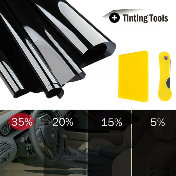 Universal Car Window Solar Tint Film VLT 1%/5%/15%/35%/50% Car Home ...