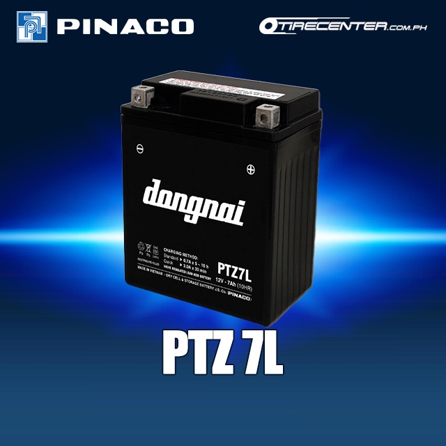 Original Vespa PINACO Dongnai 7L VRLA Motorcycle Battery, 12V-7Ah ...