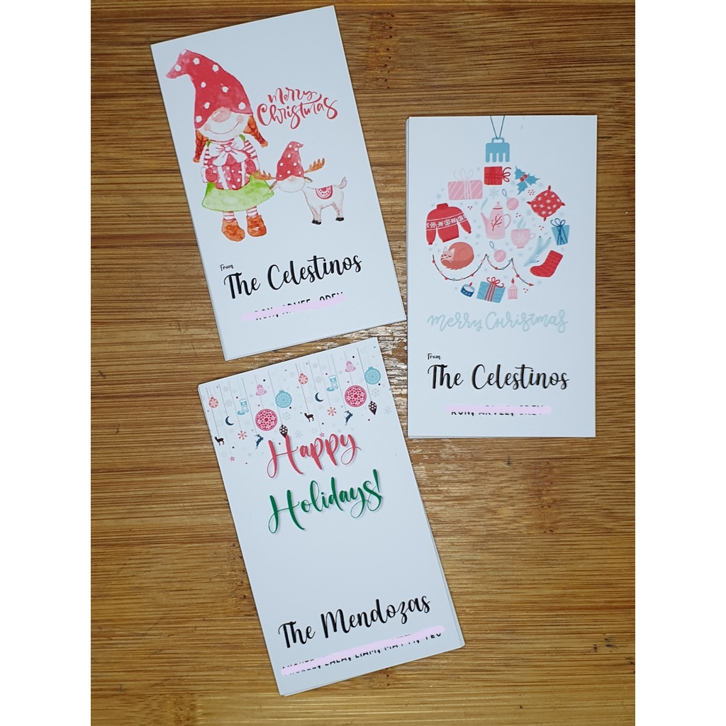 PRE-ORDER | Gift tags | Christmas Collection | Personalized | Shopee ...