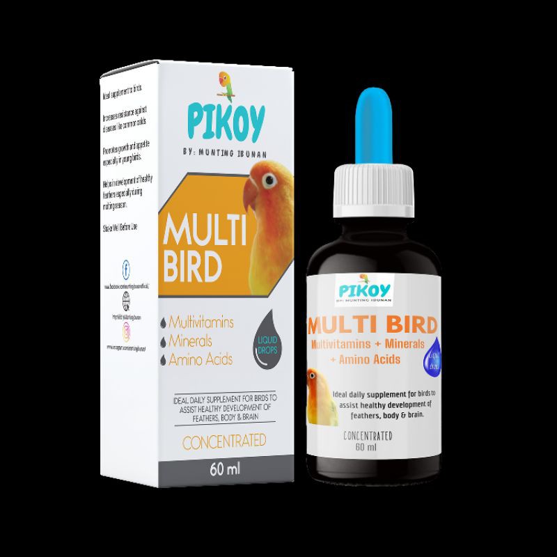 MULTI BIRD Liquid Multivitamin & Mineral Drops With Essential Amino ...