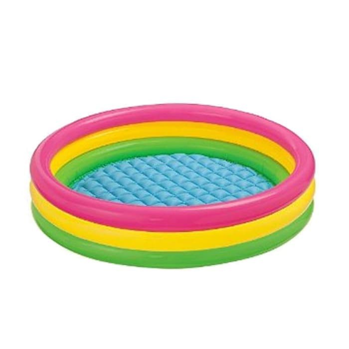 Intex 57412 Rainbow Swimming Pool 114x25cm Children's Pool/Rubber Pool ...