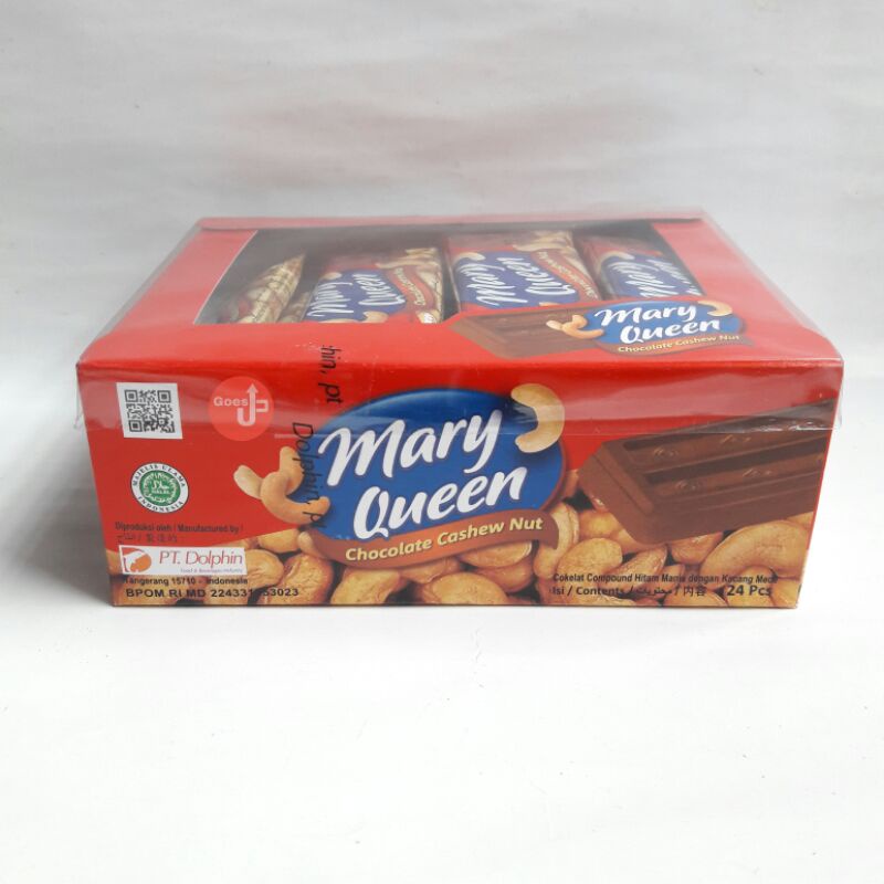 HITAM Mary Queen Chocolate Nuts Contents 24pcs Chocolate Bars Mary Queen Chocolate Cashew Nut ...