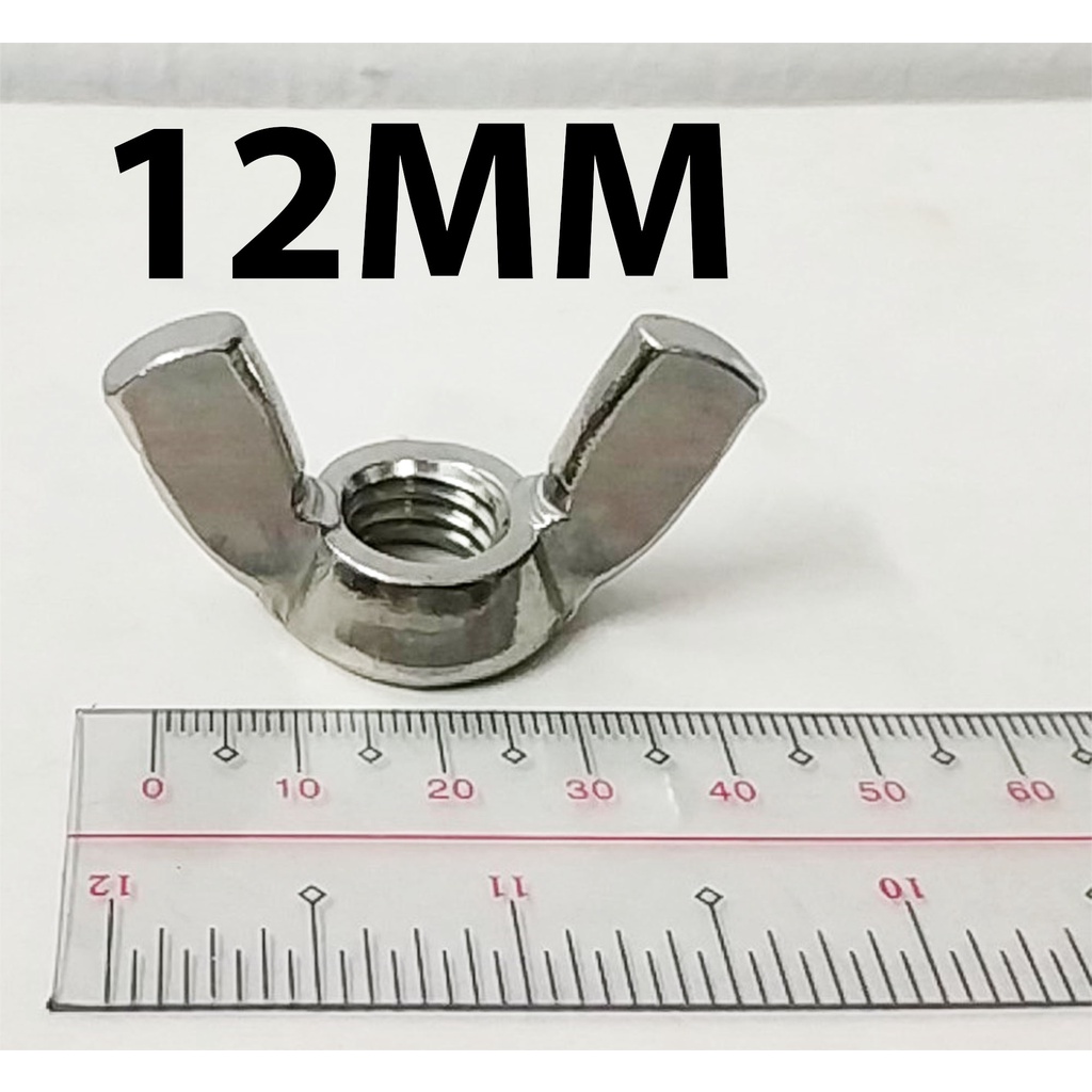 SS WING NUT 12MM STAINLESS STEEL ...
