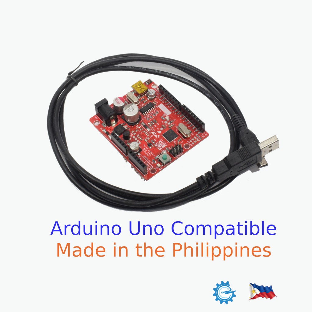 e-Gizmo gizDuino UNO-SE ATMEGA328P Arduino Uno R3 Compatible Board +USB Cable | Shopee Philippines
