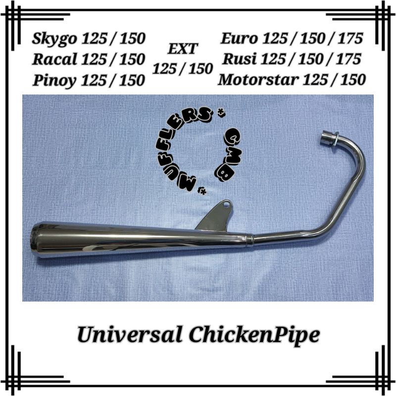 Motorstar/Racal/Skygo/Rusi/Euro/Pinoy/EXT - ChickenPipe - Stainless ...