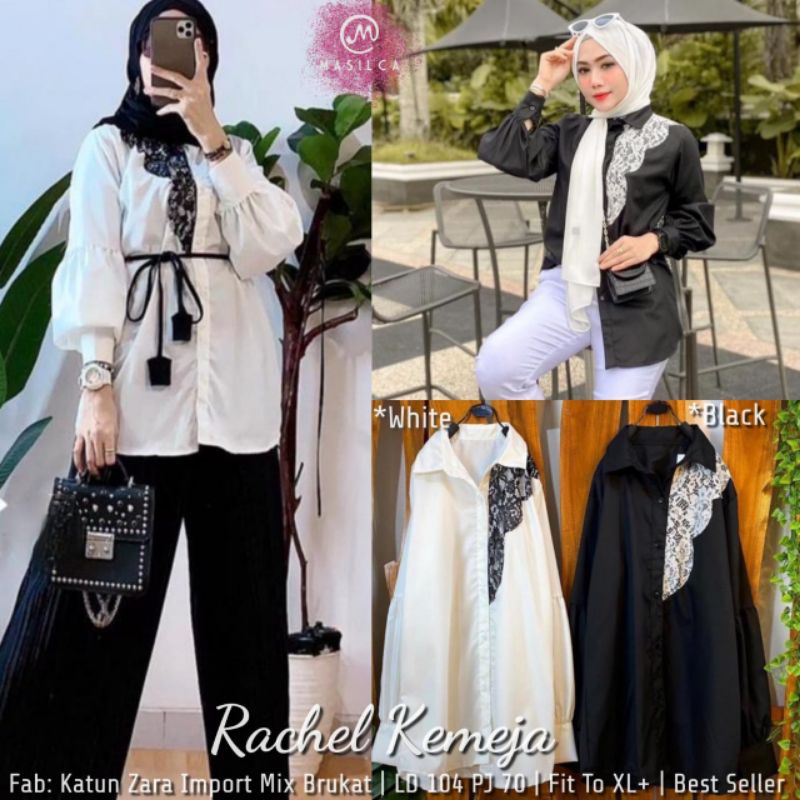 (COD) Rachel Zara Cotton Shirt Import All Size Best Seller Limited ...