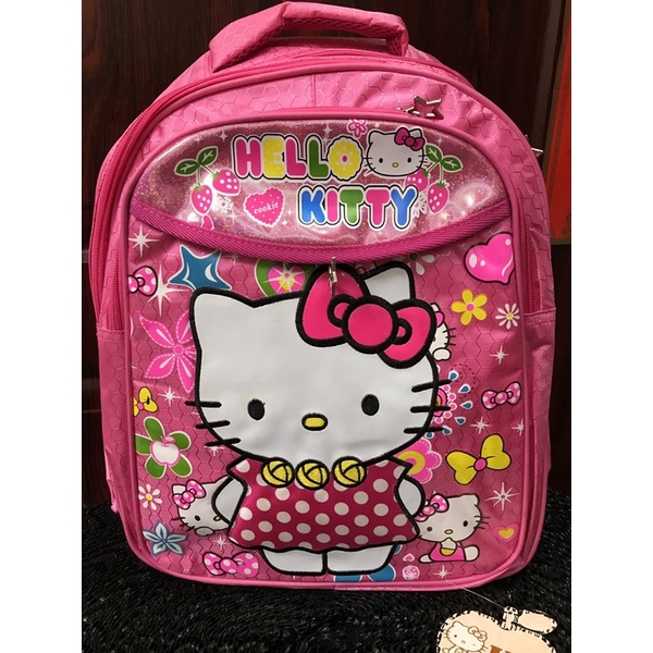 Cartoon hello kitty school backpack 16inch | Shopee Philippines
