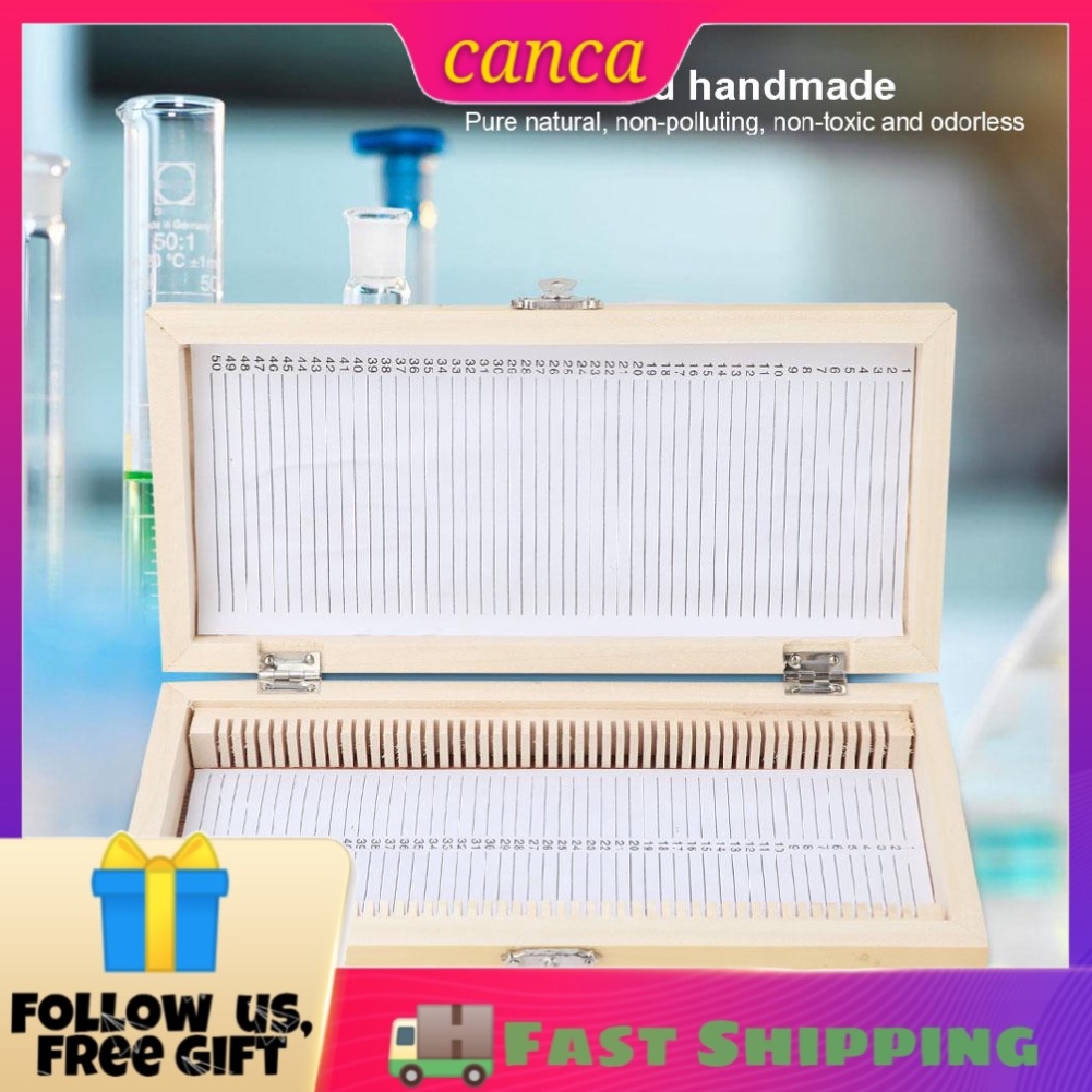 [Ready Stock] 50PCS Biology Glass Prepared Microscope Slides Specimens ...