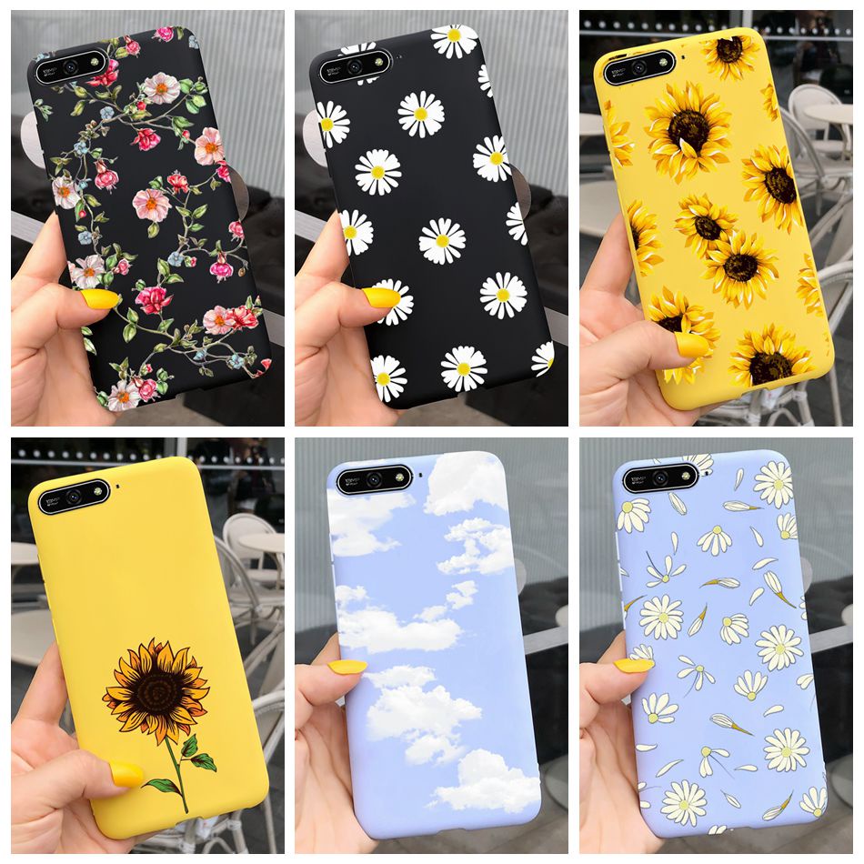 Huawei Y6 2018 ATU-L22 / Y6 Prime 2018 ATU-L42 Case Sunflower Daisy ...